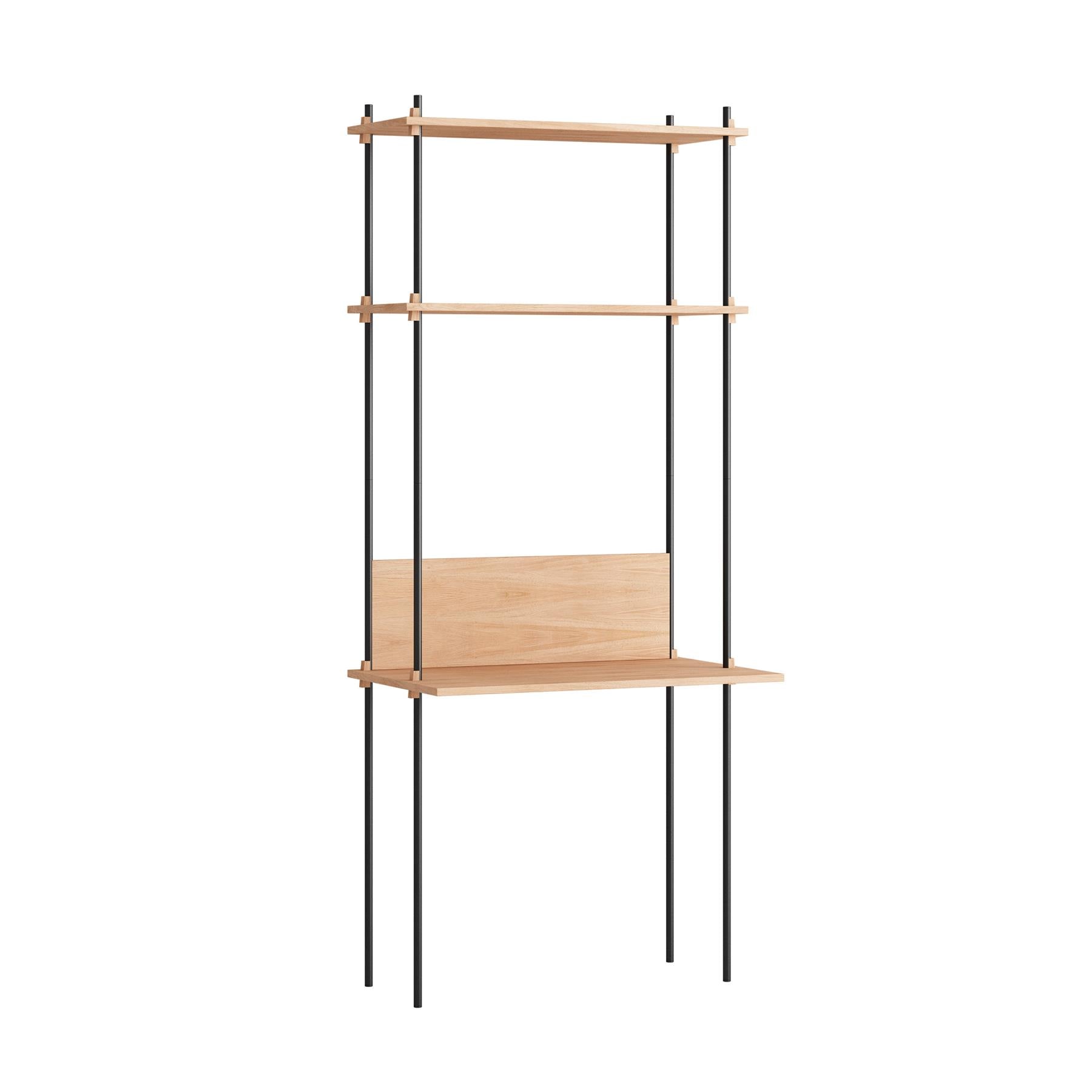 MOEBE Single Shelving System with Desk | Holloways of Ludlow
